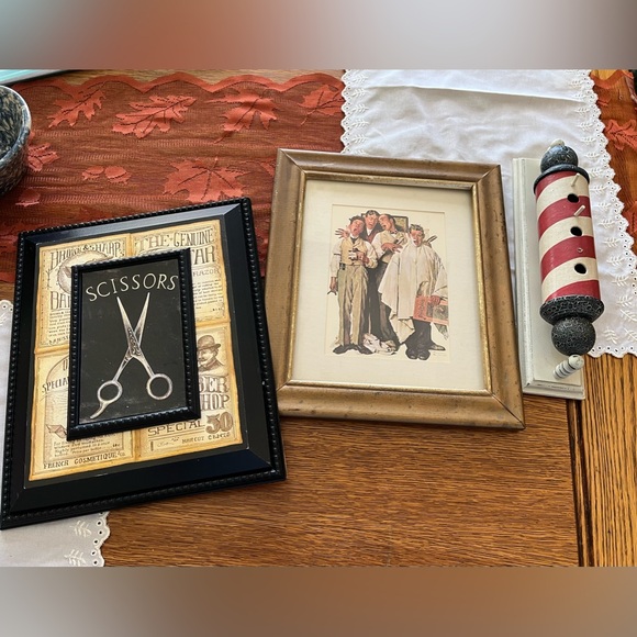 Accents | Vintage Barber Shop Wall Decor Set | Poshmark